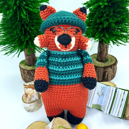 Frederick the fox - PDF crochet pattern – Knotty Bear Studio